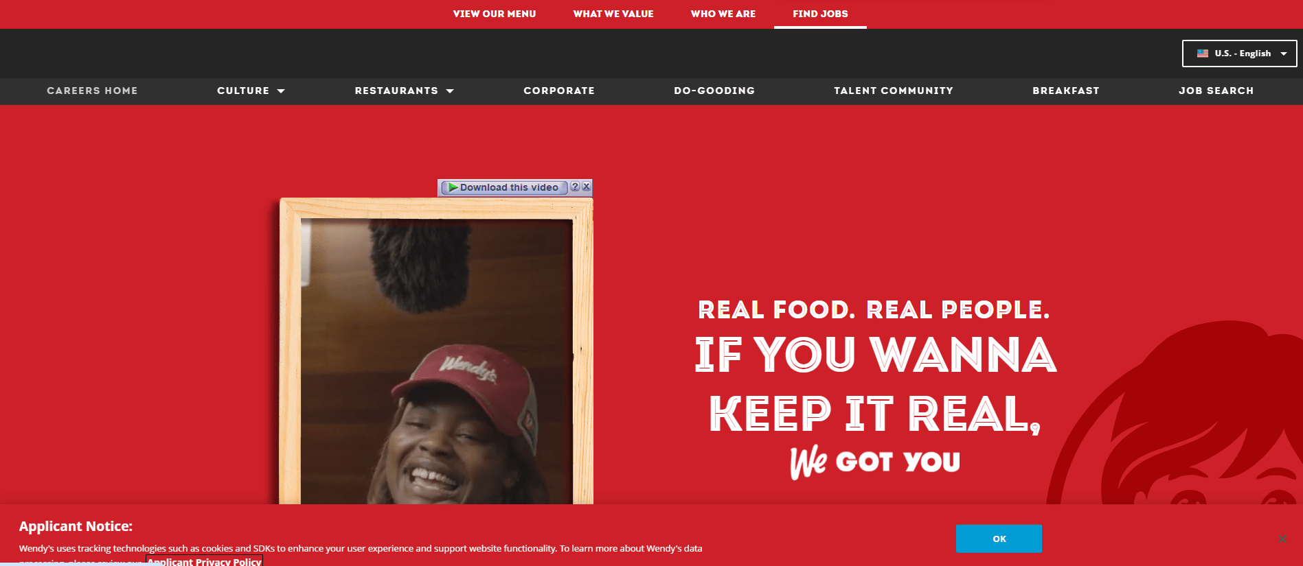 Wendy’s Careers - wendys menu