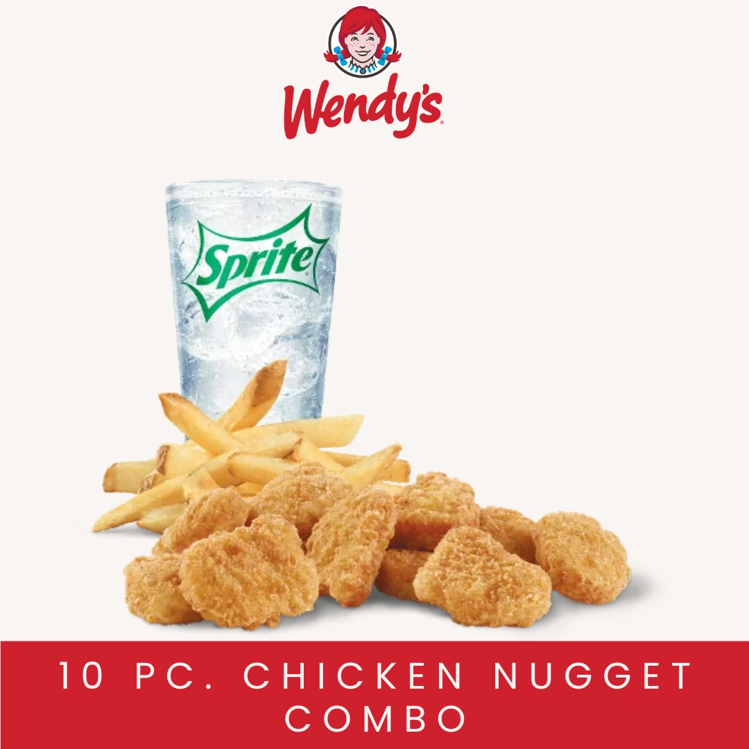 Chicken Nugget Combo - wendys menu